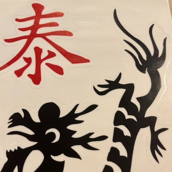 Other | Vintage Chinese Dragon Big Sticker Car Decal Sticker New | Poshmark